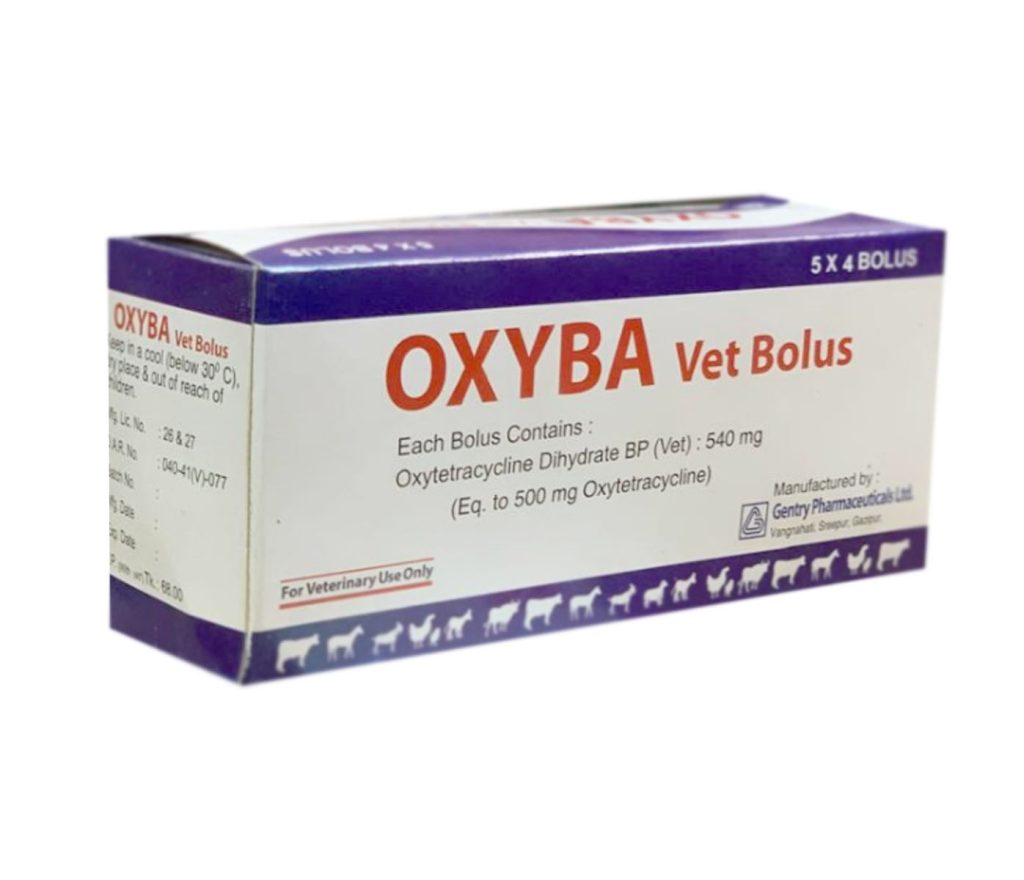 Oxyba vet (Bolus) | Gentry Pharmaceuticals Ltd